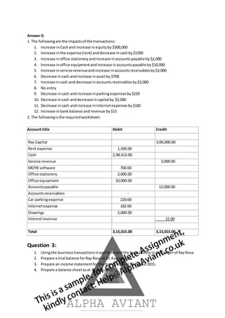 Business Transactions: Classification and Simple Transactions | PDF