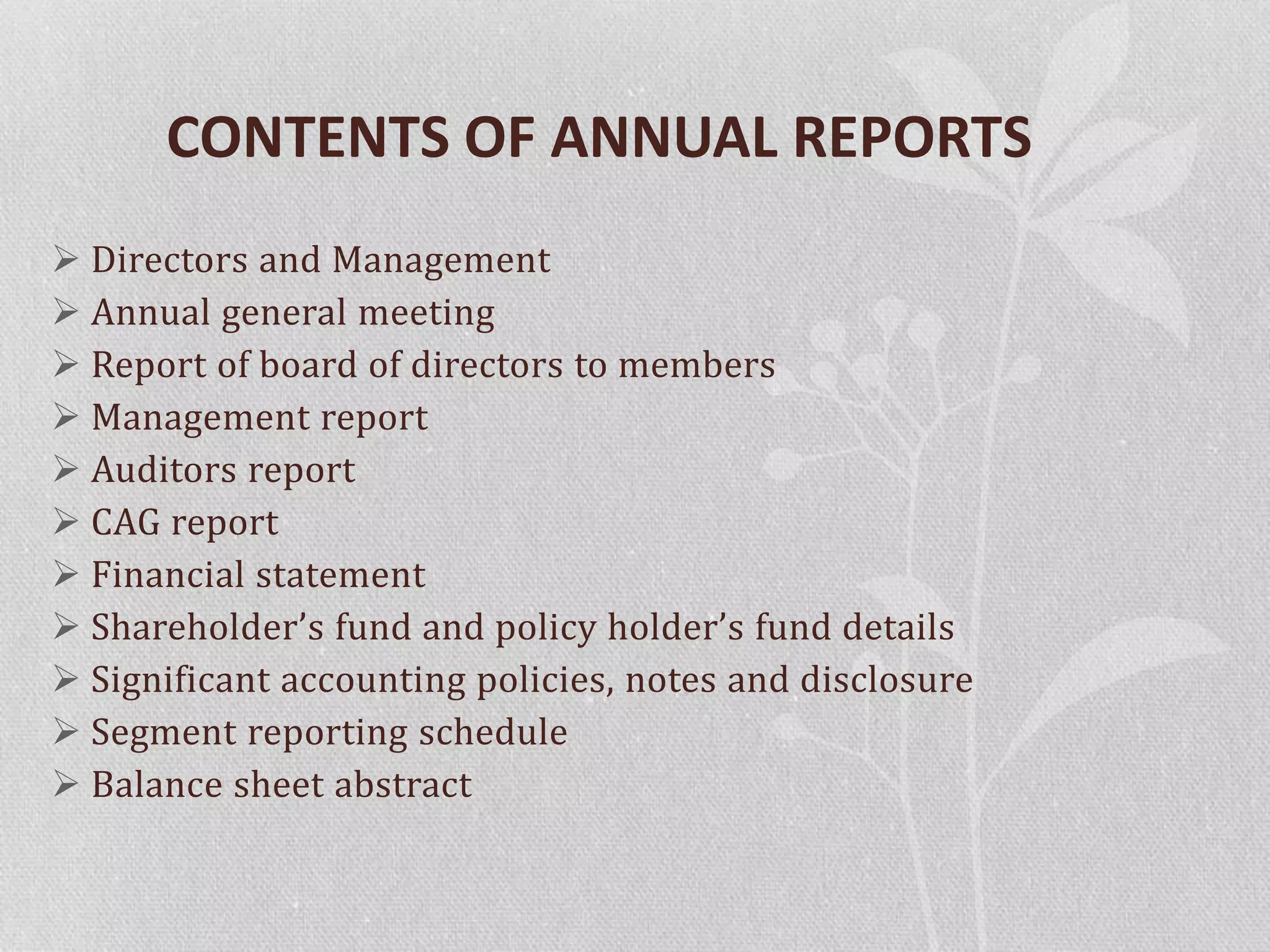 Accounting annual report | PPT