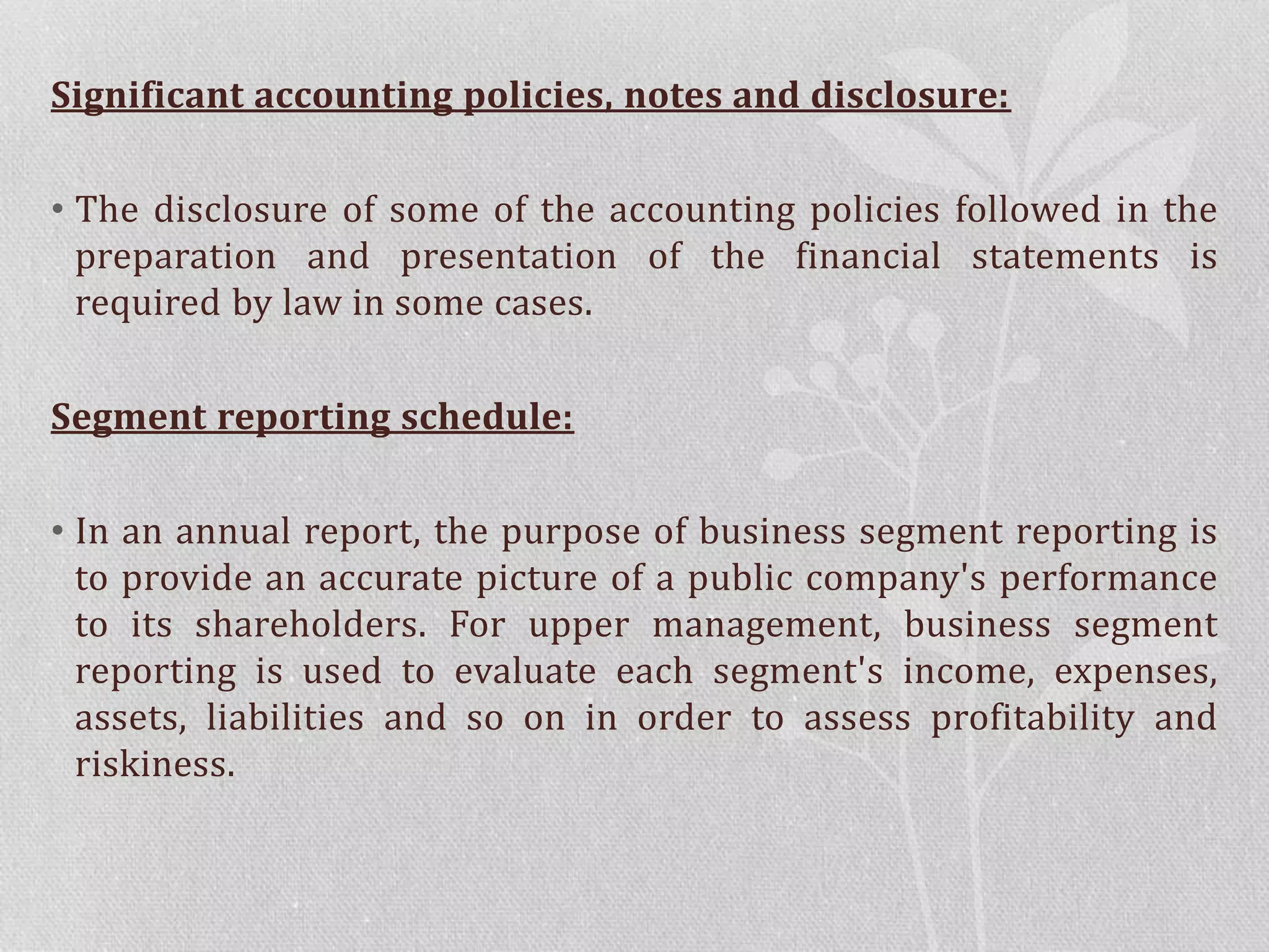 Accounting annual report | PPT