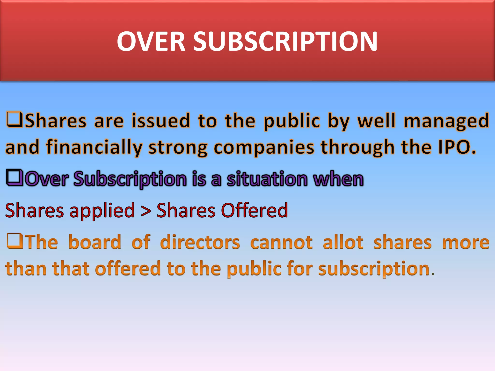 Issue of Shares | PPTX