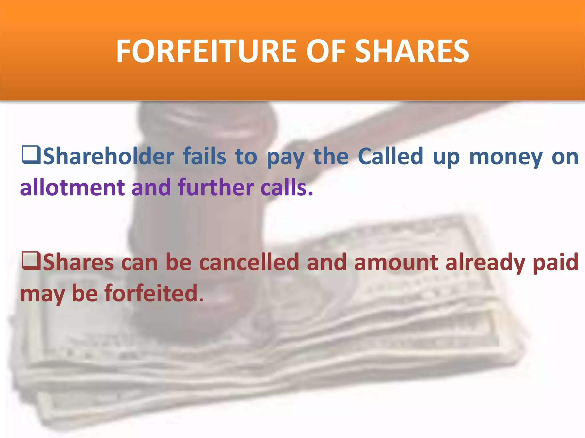 Issue of Shares | PPTX