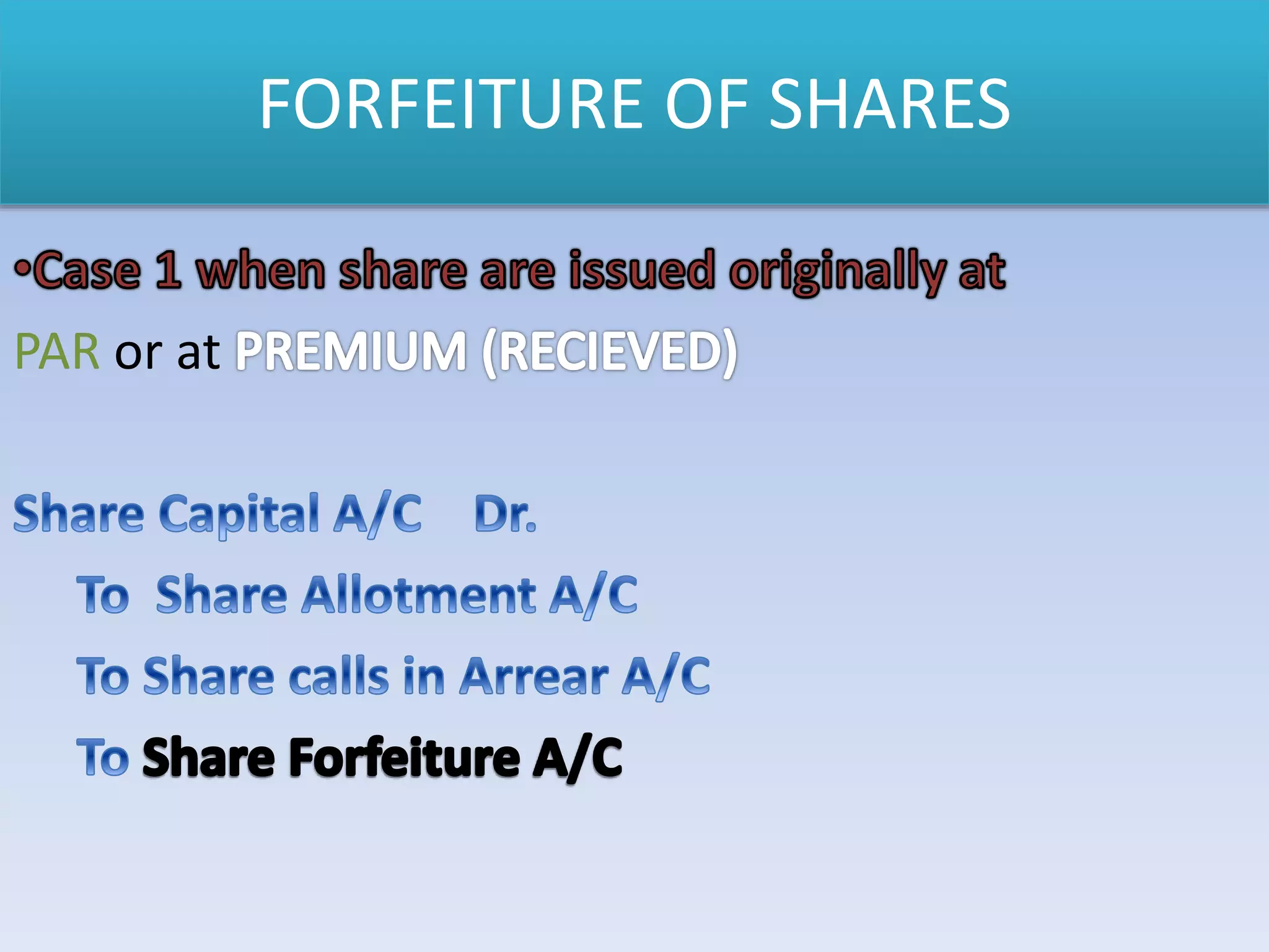 Issue of Shares | PPTX