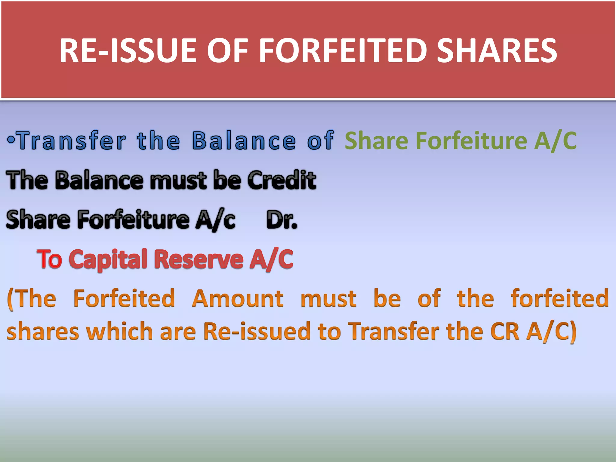 Issue of Shares | PPTX