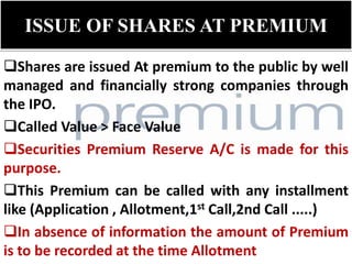 Issue of Shares | PPTX