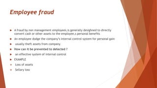 Types of fraud in Accounting | PPTX
