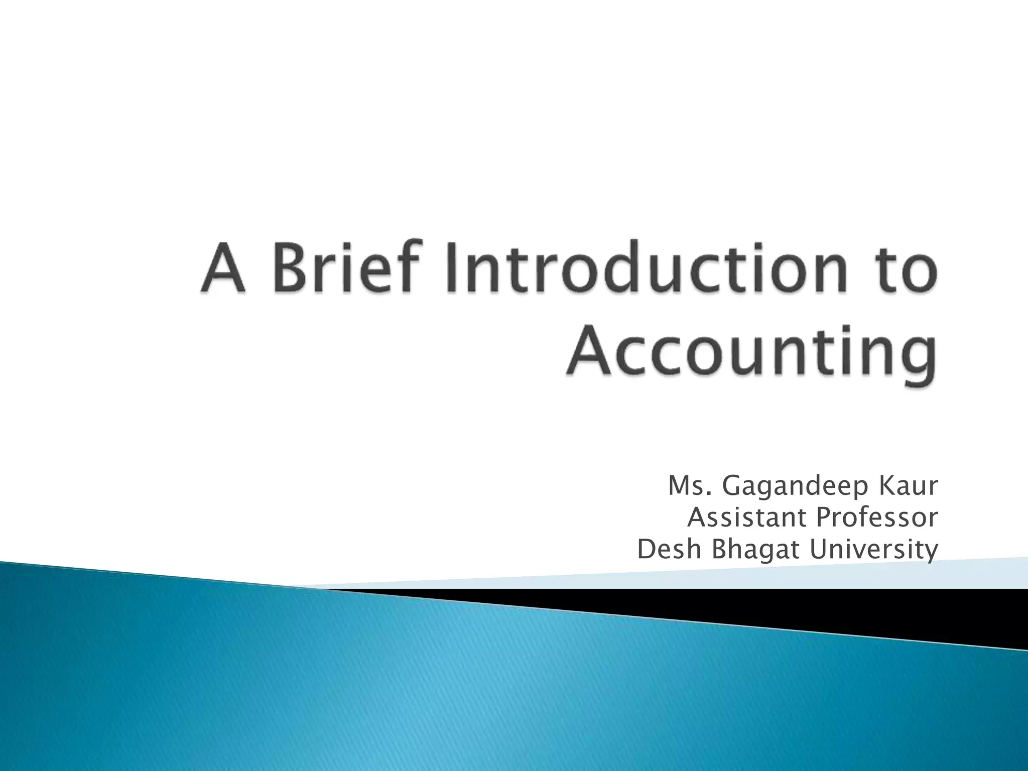 Accounting Introduction | PPT