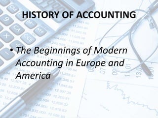 HISTORY OF ACCOUNTING | PPTX