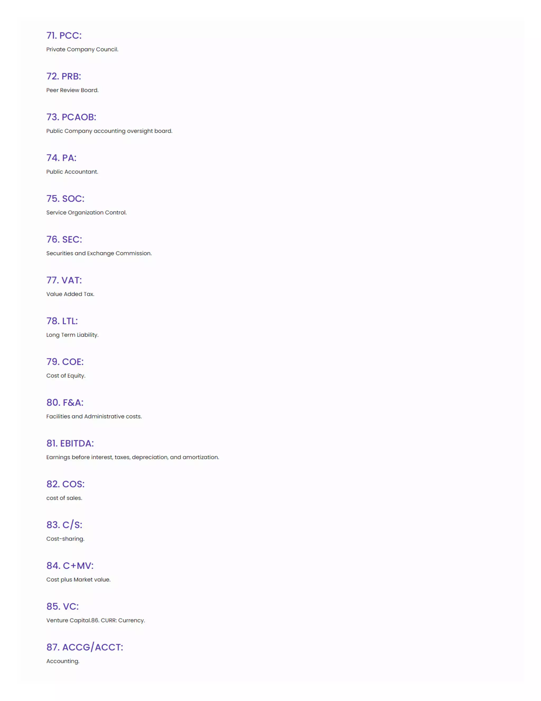 Top 100 Accounting Abbreviations And Terminologies You Should Know | PDF