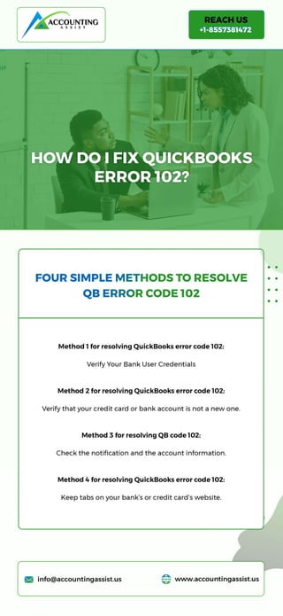 How Do I Fix QuickBooks Error Code 102? | PDF