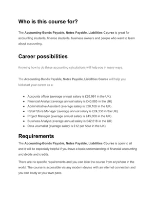 Accounting bonds payable, notes | PDF