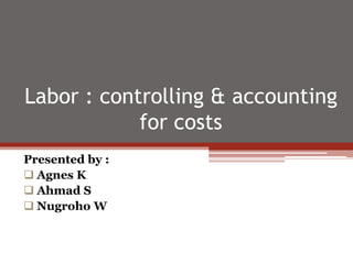 Accounting (Controlling & Accounting for Costs) | PPTX | Business ...