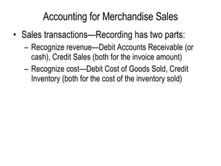 Accounting For Merchandising Activities | PPT