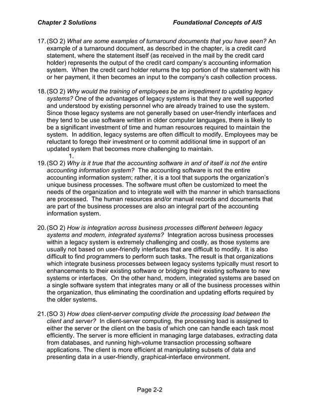 Accounting Information Systems Controls Processes 3rd Edition Turner Solutions Manual Pdf