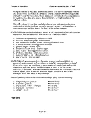 Accounting Information Systems Controls Processes 3rd Edition Turner ...