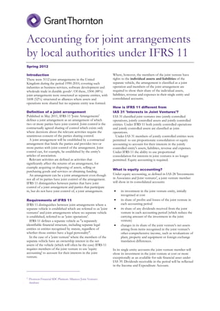 Accounting for joint arrangements IFRS 11 | PDF