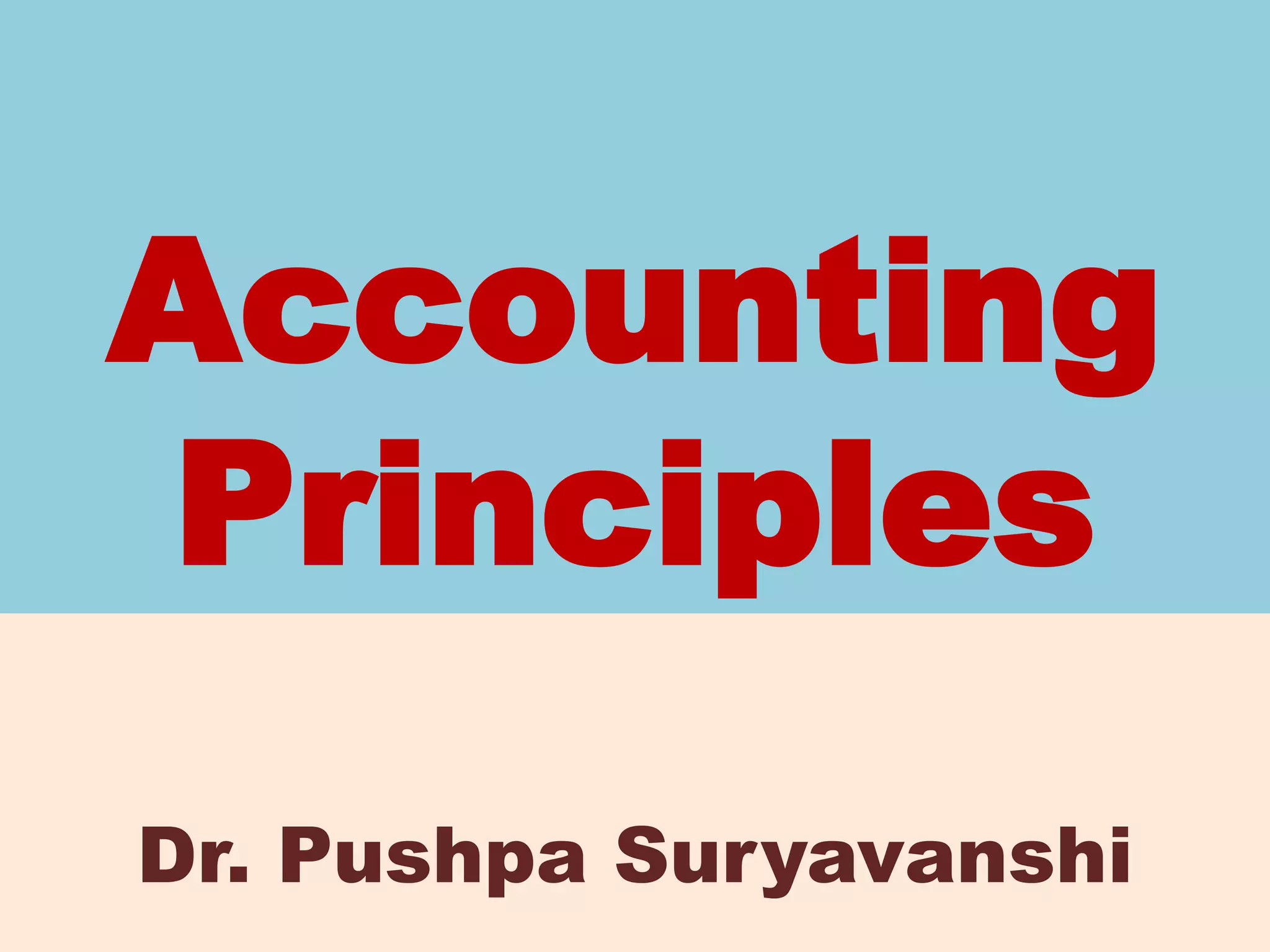 Accounting principles | PPT