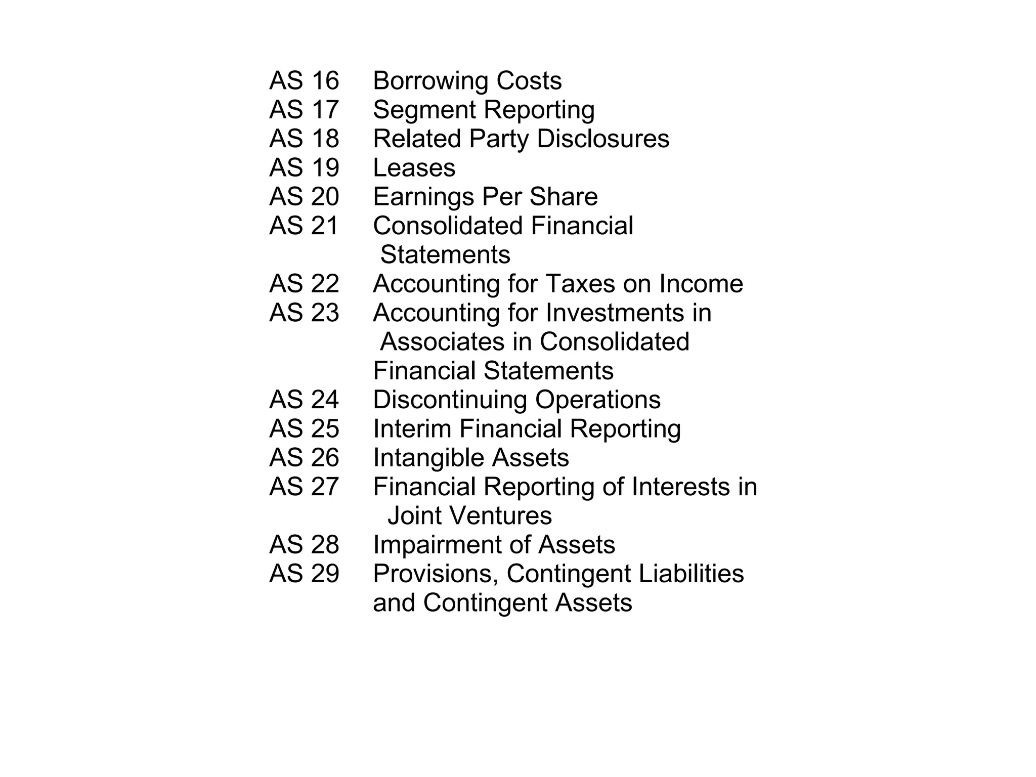 Accounting Standards | PPT
