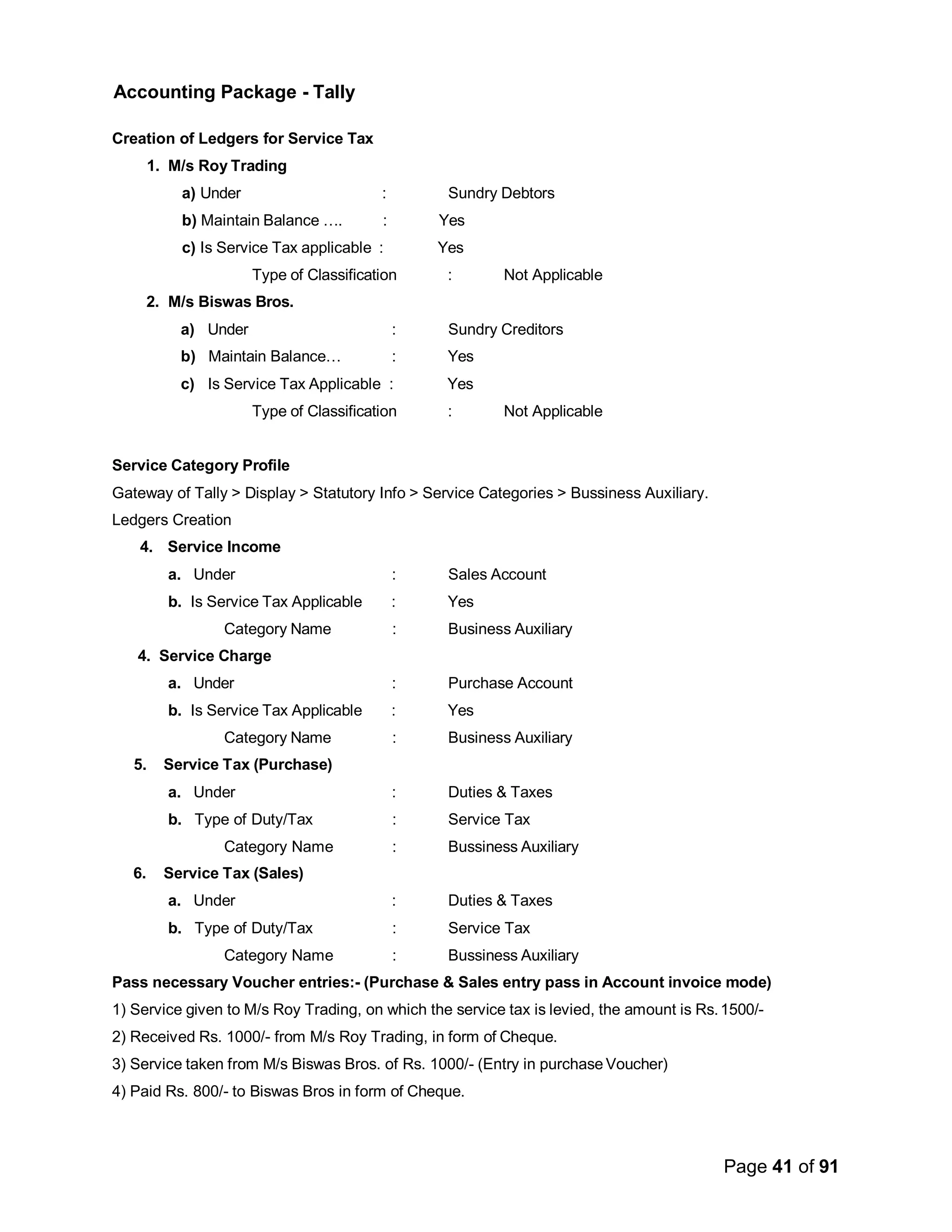 Accounting Tally Notes by SDK in Gurugram | PDF