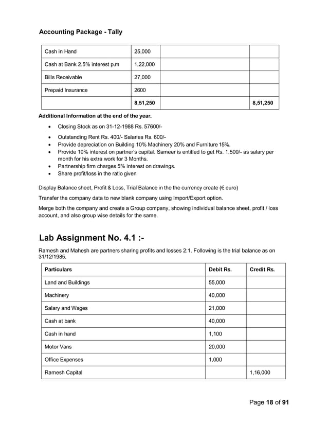 Accounting Tally Notes by SDK in Gurugram | PDF | Business Accounting ...