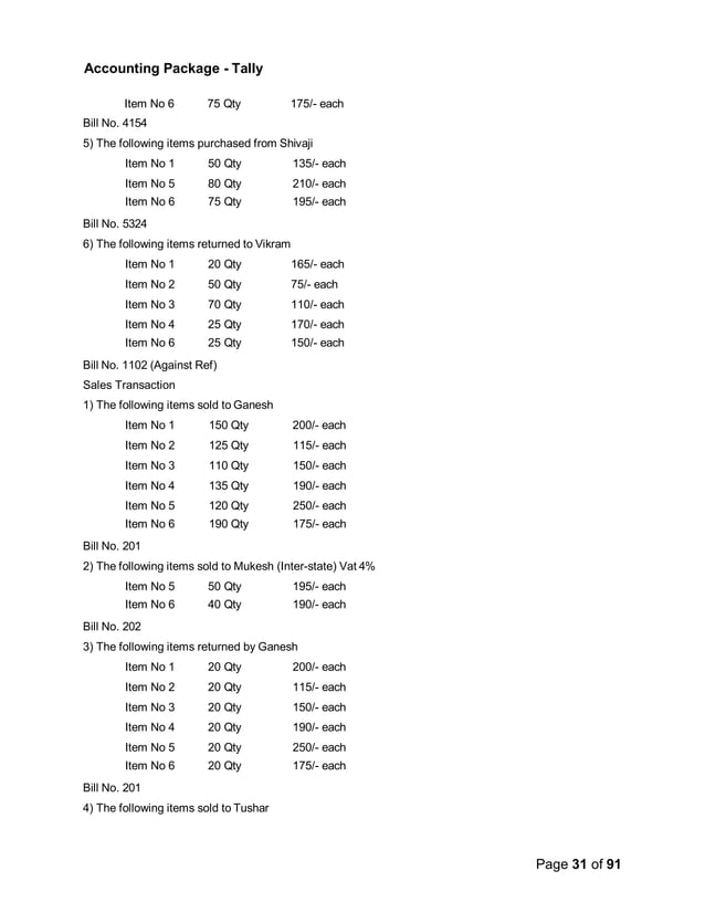 Accounting Tally Notes by SDK in Gurugram | PDF | Business Accounting ...