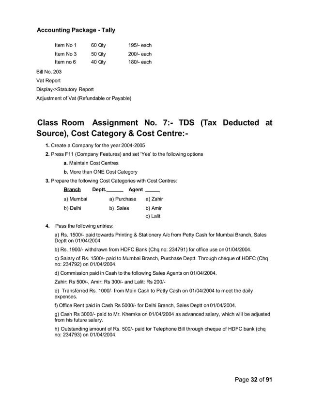 Accounting Tally Notes by SDK in Gurugram | PDF | Business Accounting ...