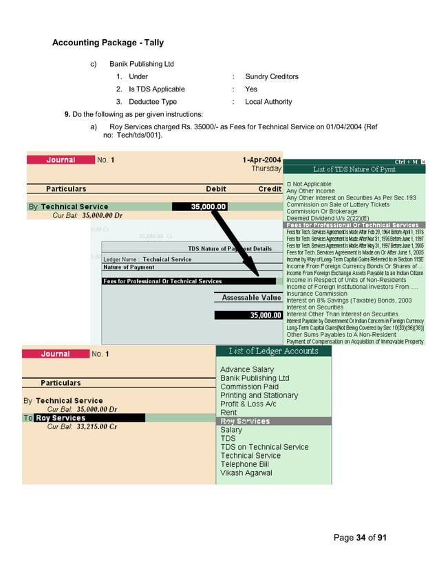 Accounting Tally Notes by SDK in Gurugram | PDF | Business Accounting ...