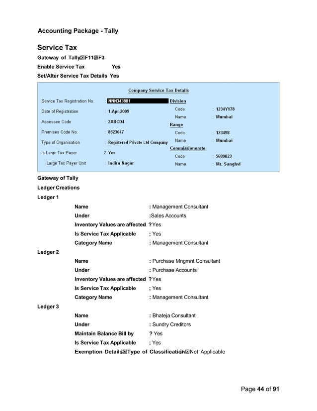 Accounting Tally Notes by SDK in Gurugram | PDF | Business Accounting ...