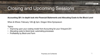 Vineyard & Winery Accounting 201 - Crafted ERP | PDF