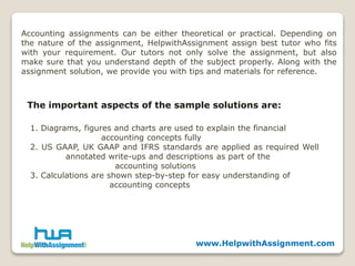 How to get A+ Grades in Accounting Assignment | PPT