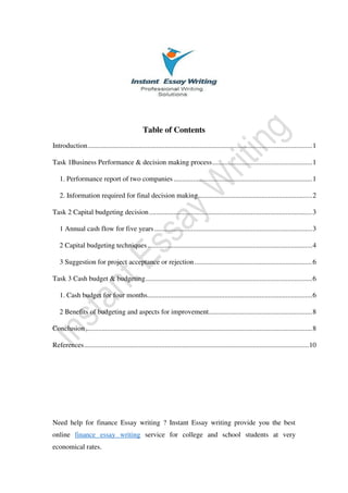 Accounting and finance | PDF