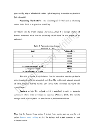 Accounting and finance | PDF