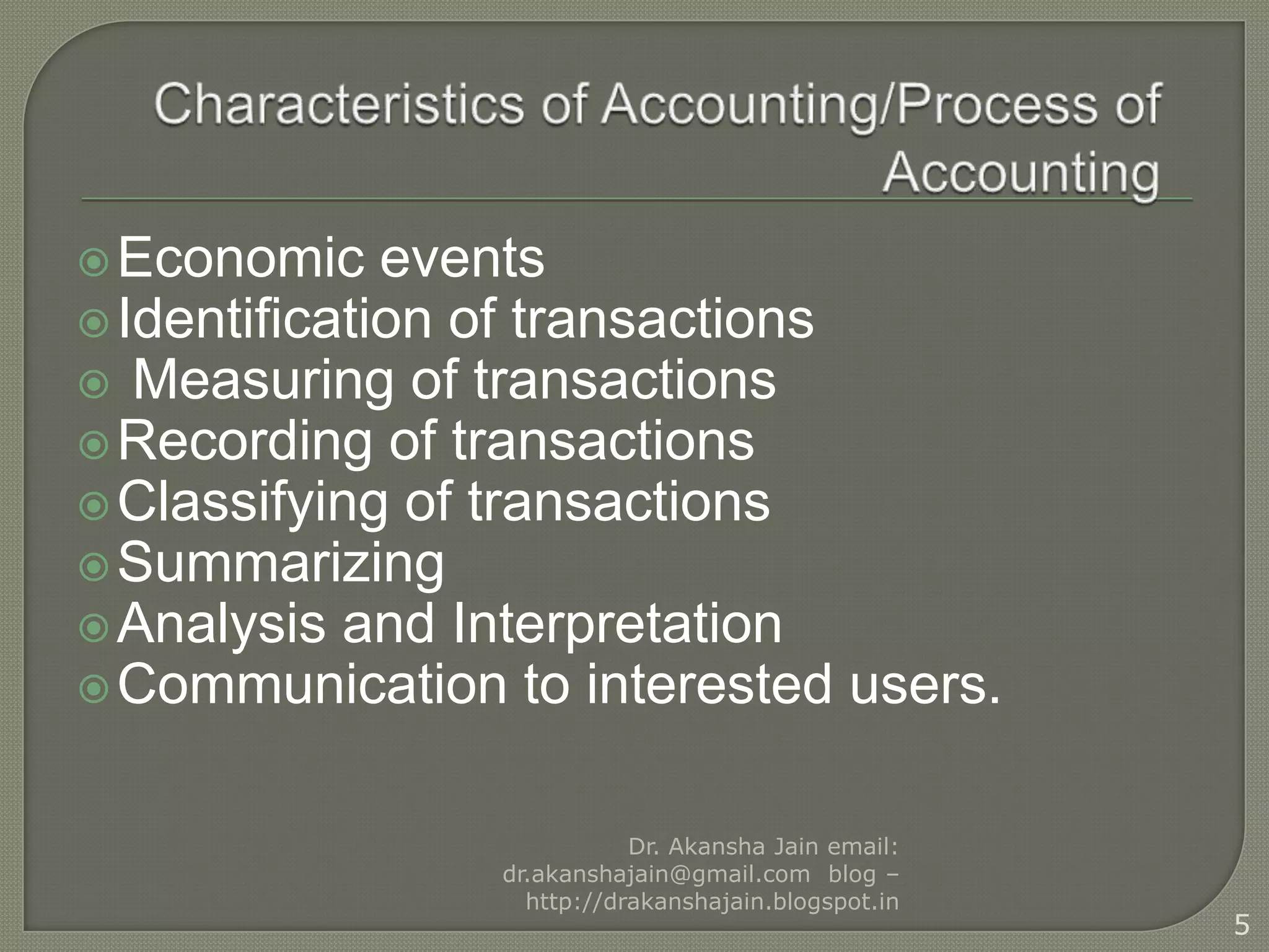 Accounting and financial analysis | PPSX