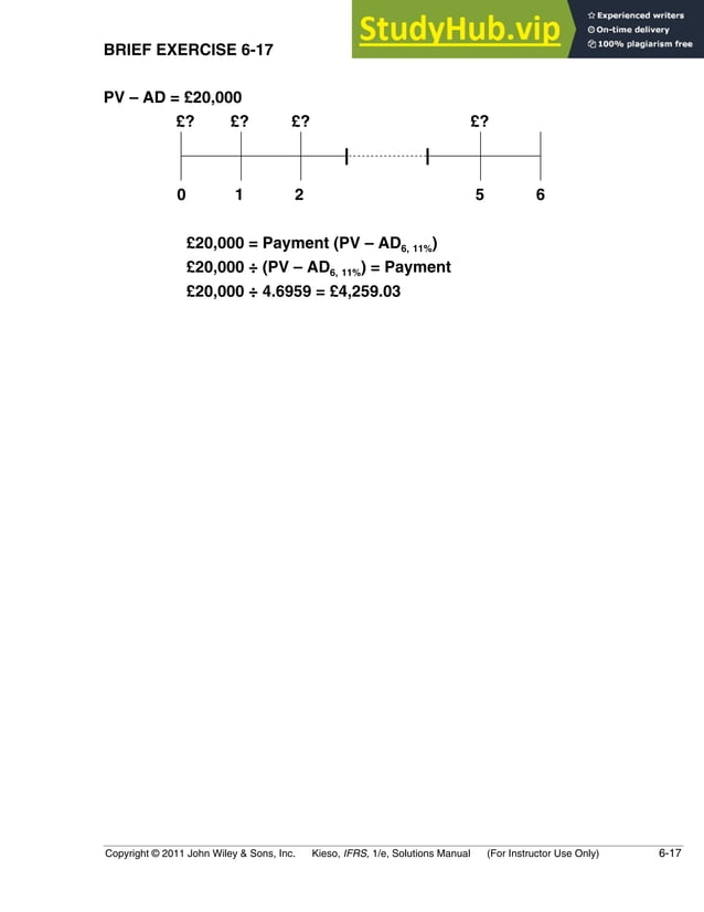 Accounting And The Time Value Of Money ASSIGNMENT CLASSIFICATION TABLE (BY TOPIC) Topics ...