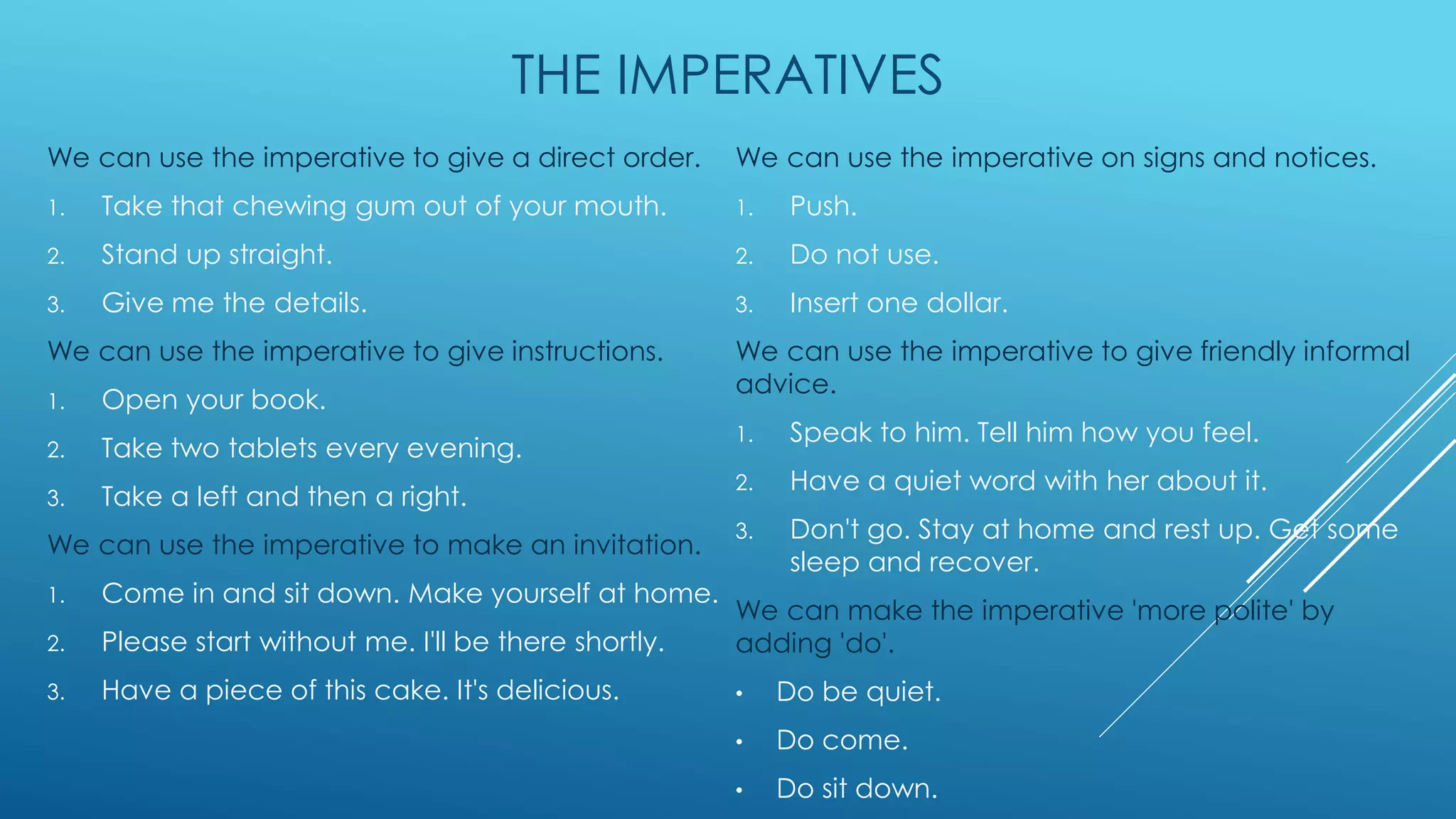 Accounting and uncountable nouns the imperatives | PPTX