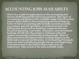 Accounting as a career .....power point | PPTX
