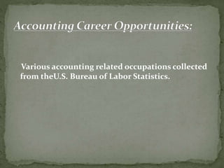 Accounting as a career .....power point | PPTX