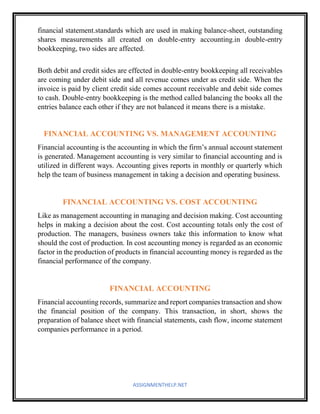 Accounting Assignment Help @best price | PDF