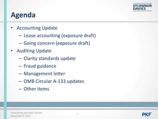 Accounting & Audit Update | PPTX | Business Accounting & Finance | Business