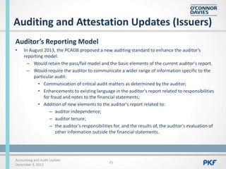 Accounting & Audit Update | PPTX | Business Accounting & Finance | Business