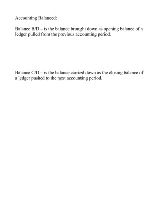 Accounting Balance | PDF
