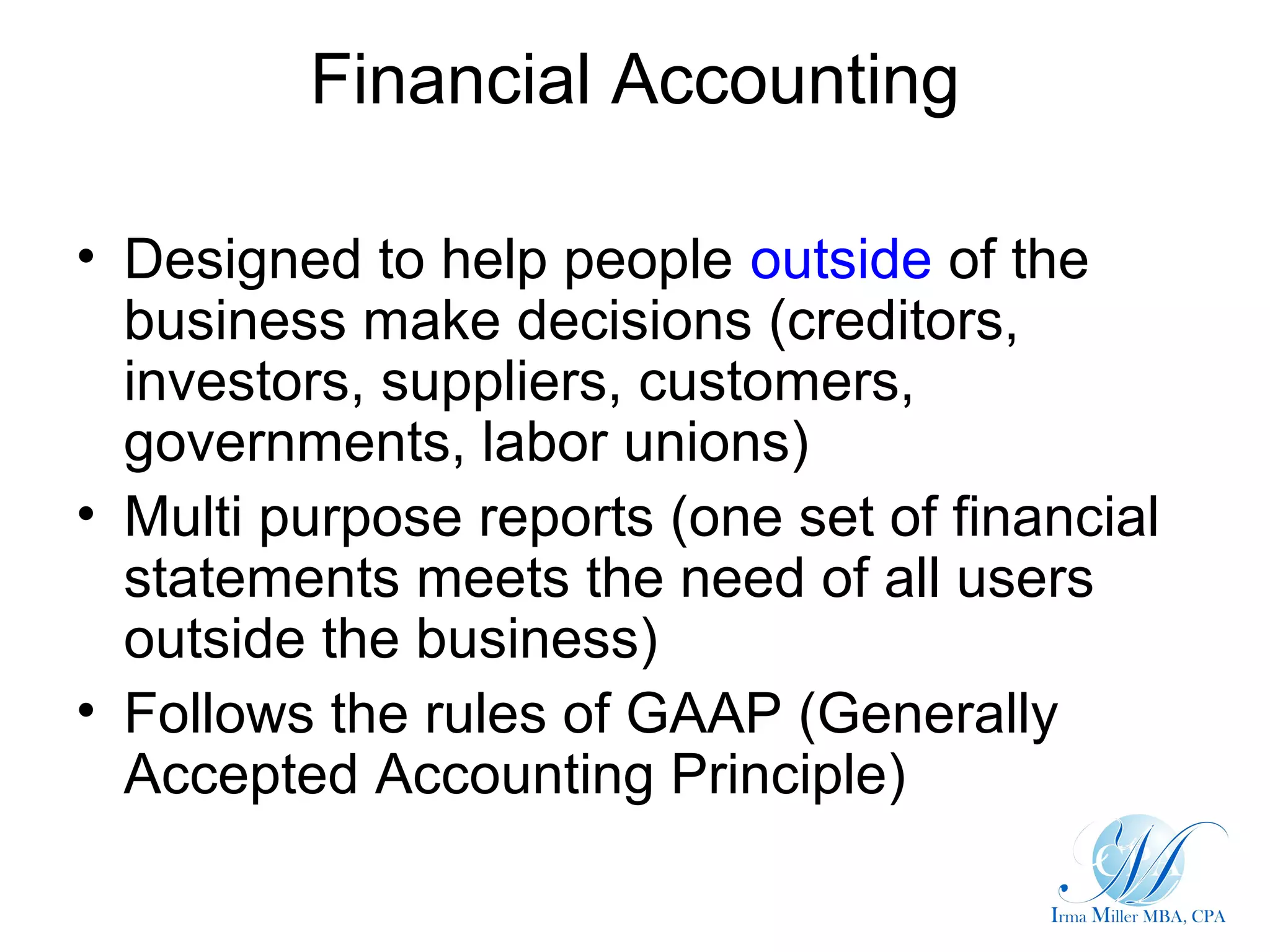 Definition of Accounting | PPT