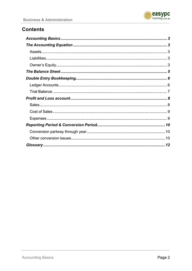 Accounting basics | PDF