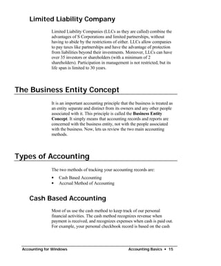 Accounting Basics Notes | PDF