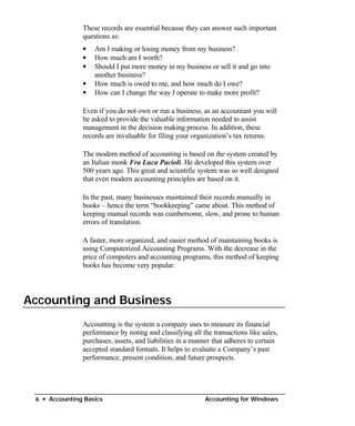 Accounting Basics Notes | PDF