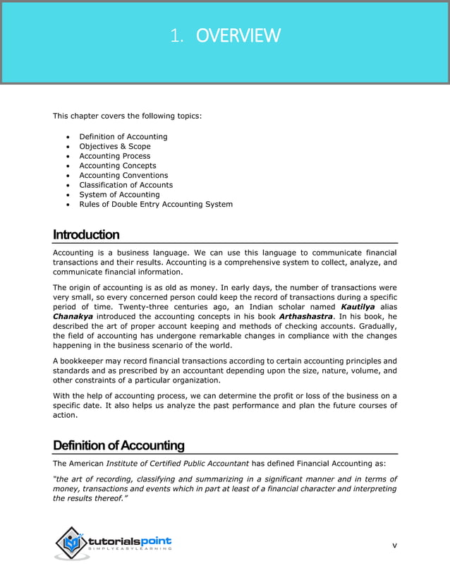 Accounting basics tutorial | PDF