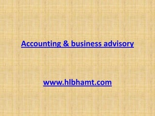 Accounting & business advisory | PPT