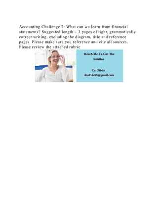 Accounting Challenge 2 What can we learn from financial statements.docx