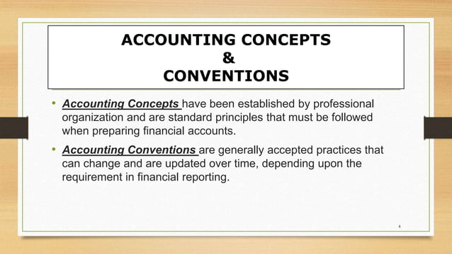 Accounting concept and convention | PPTX