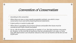 Accounting concept and conventions | PPTX