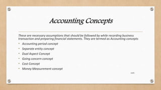 Accounting concept and conventions | PPTX